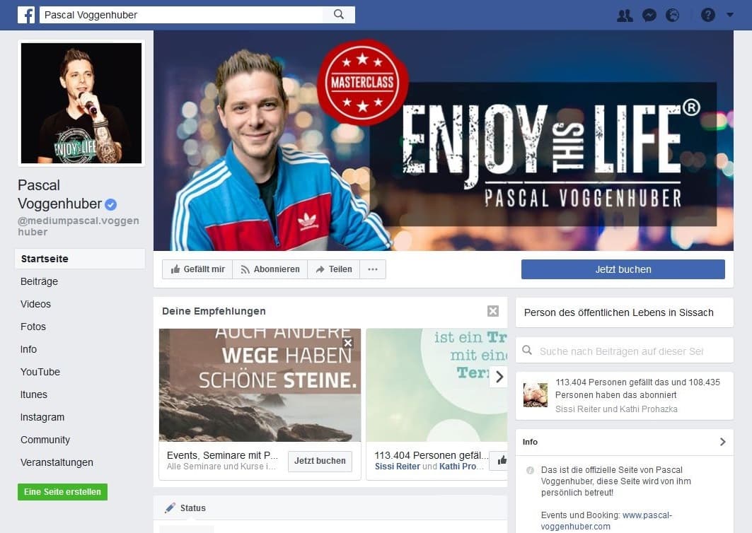 Pascal Voggenhuber – Medium, Enjoy this Life® Coach, Bestsellerautor